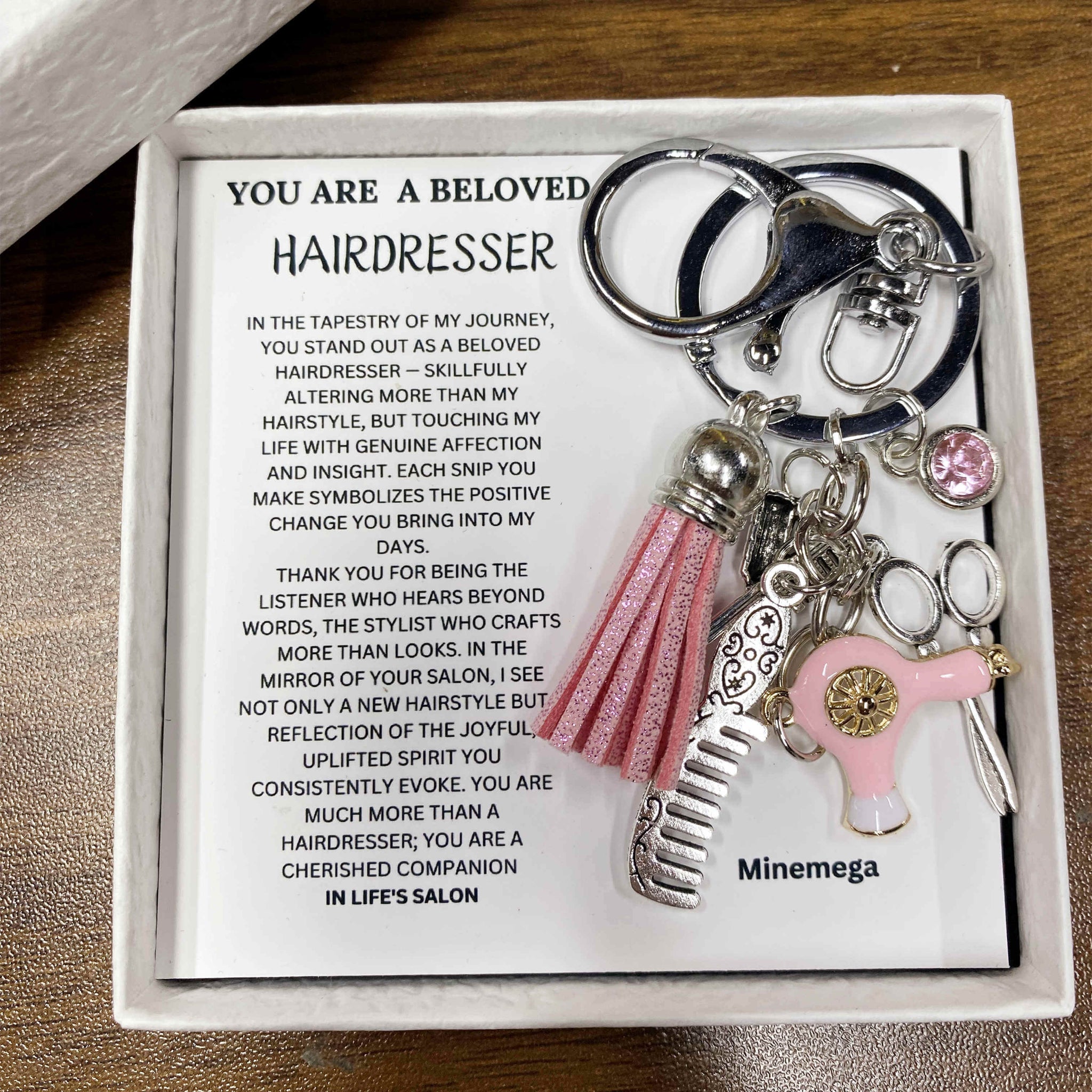 Hair stylist gift keychain - MineMega