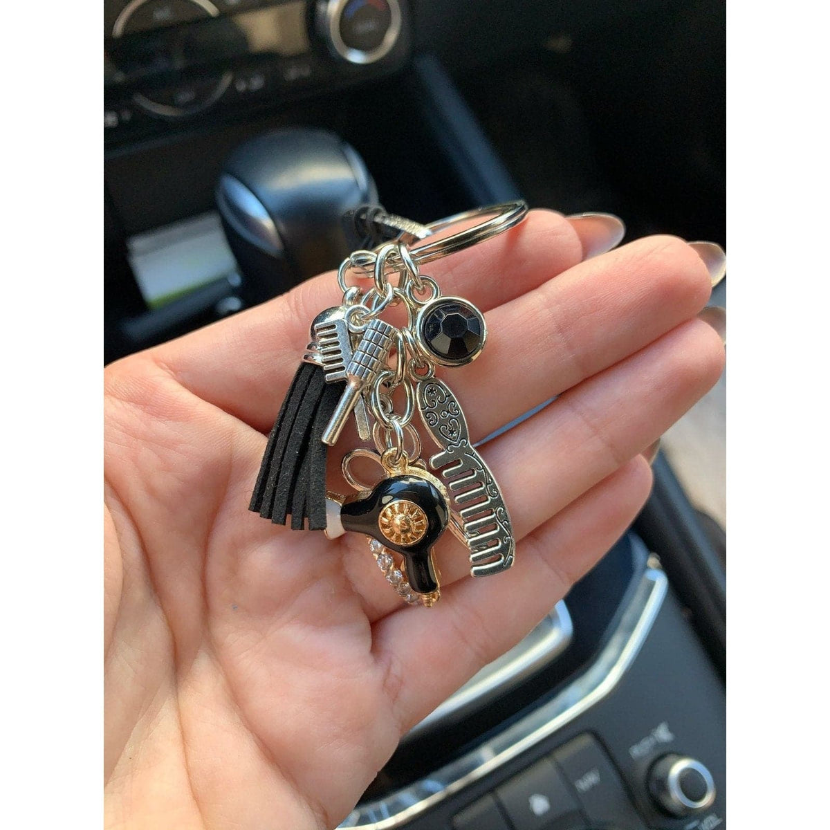 Hairstylist gift keychain